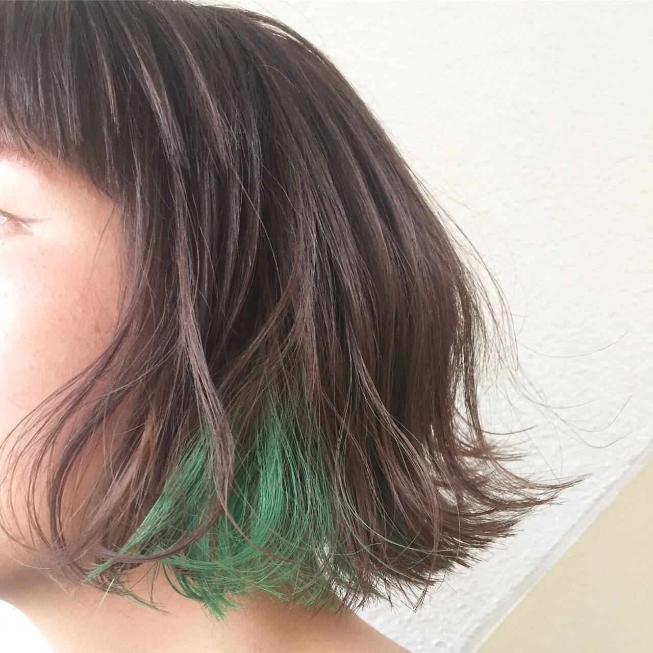 外ハネ グリーン ボブ ストリート×Ticro hair×大石 卓×260925【HAIR】