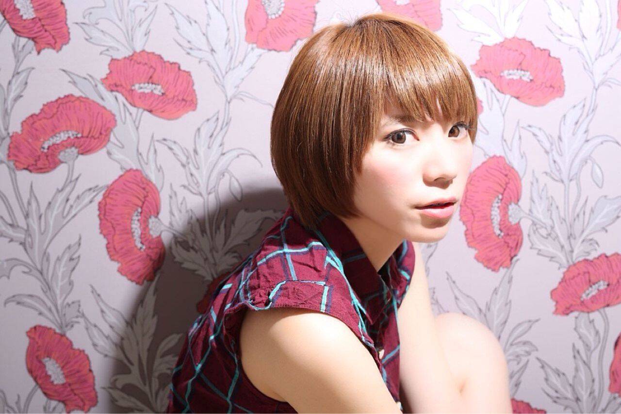 ナチュラル ハイトーン ショート ストリート××青山 日和×22776【HAIR】