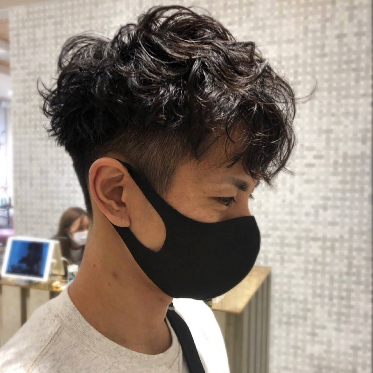 メンズパーマ スパイラルパーマ メンズ 30代×MINX RICCa 表参道×橋口 建太×686216【HAIR】